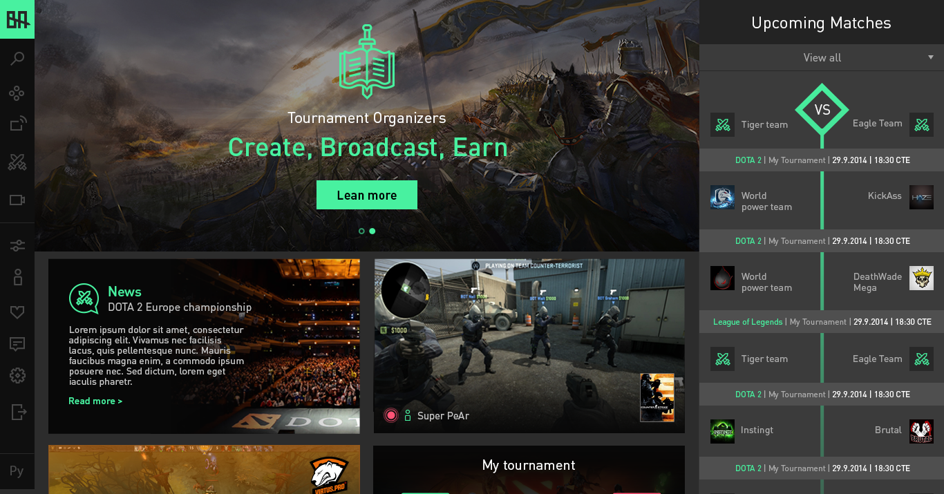 BattleArena – establishing a gamers “social network” based on esports ...